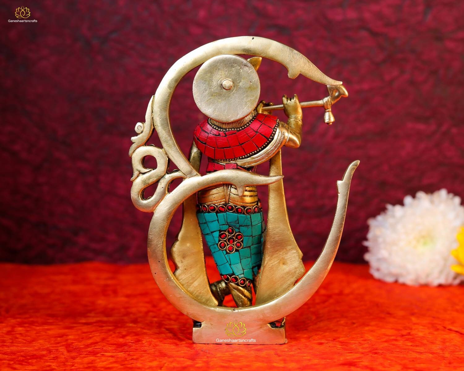 Krishna Statue Lord Ohm Krishna Statue Flute Krishna God - Etsy