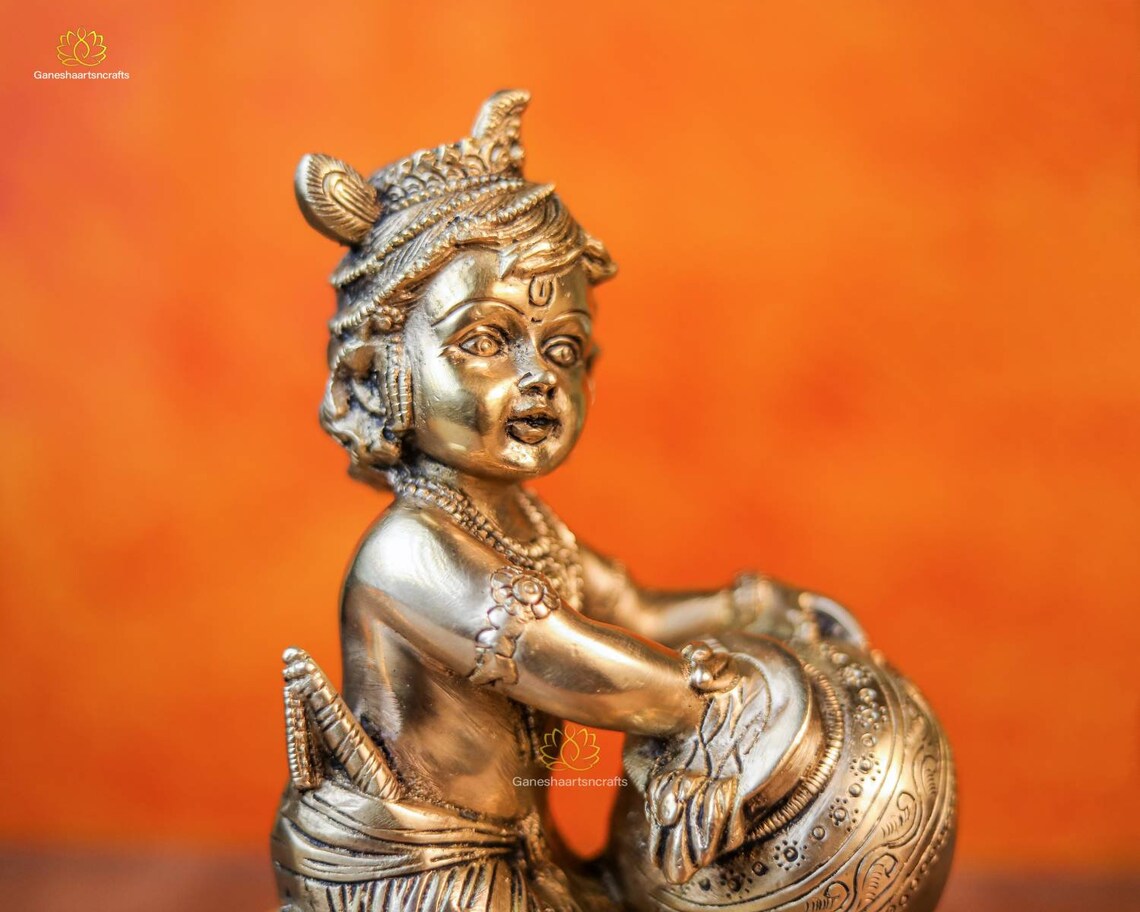 Baby Krishna Statue Lord Krishna Idol Laddu Gopal Bal - Etsy