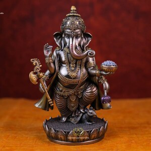 Lord Ganesha Standing Ganesha Idol Ganesh Statue God of Good Luck ...