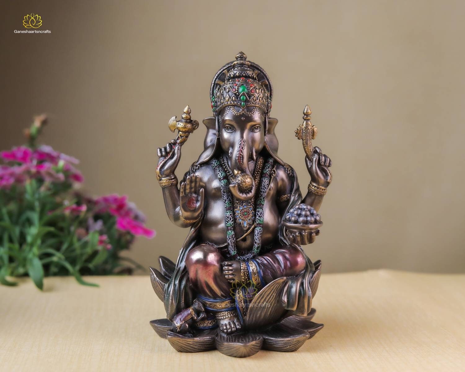 Ganesh Statue Lord Ganesha Sitting Ganesha Bronze - Etsy