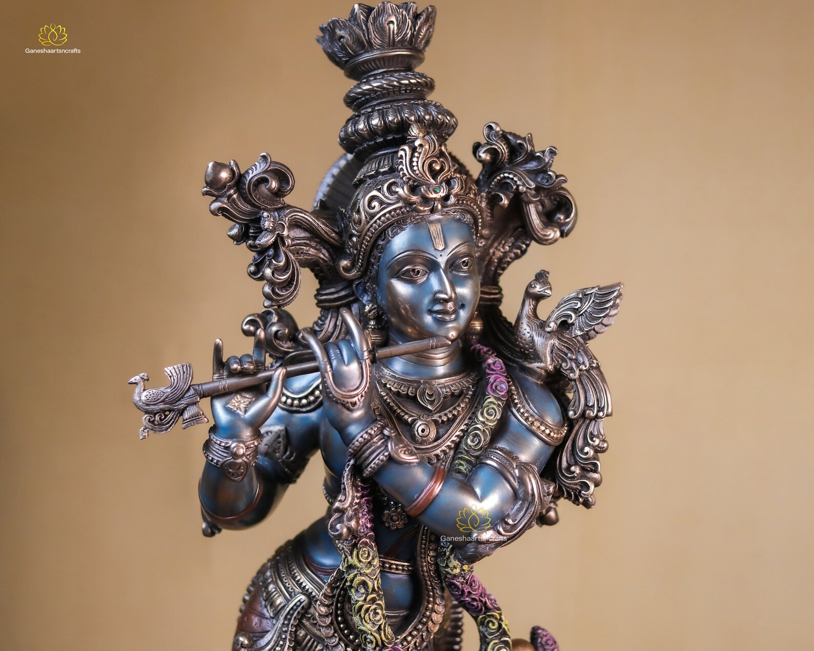 Krishna Statue 74 CM Large Krishna Statue Flute Krishna - Etsy