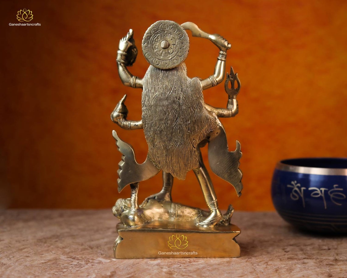 Kali Statue Brass Statue of Kali Goddess of Time | Etsy