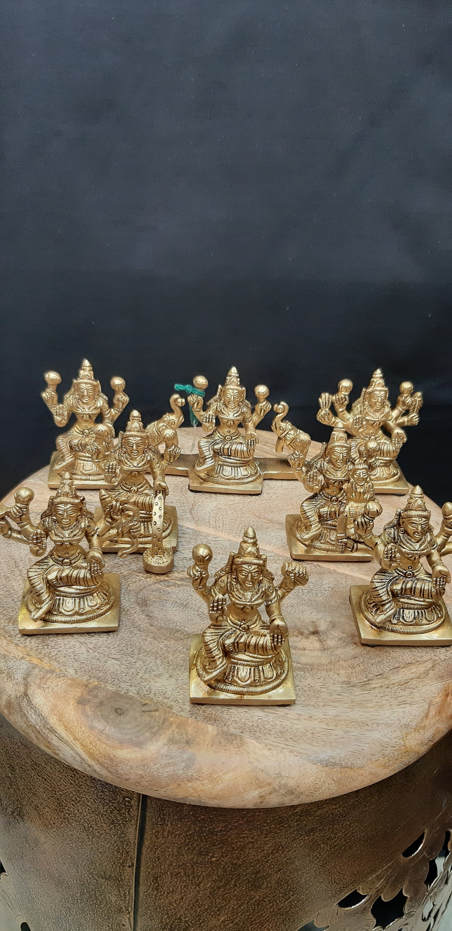 Ashta Lakshmi Statue | Eight Forms Brass Idol, Goddess of Wealth - Etsy ...