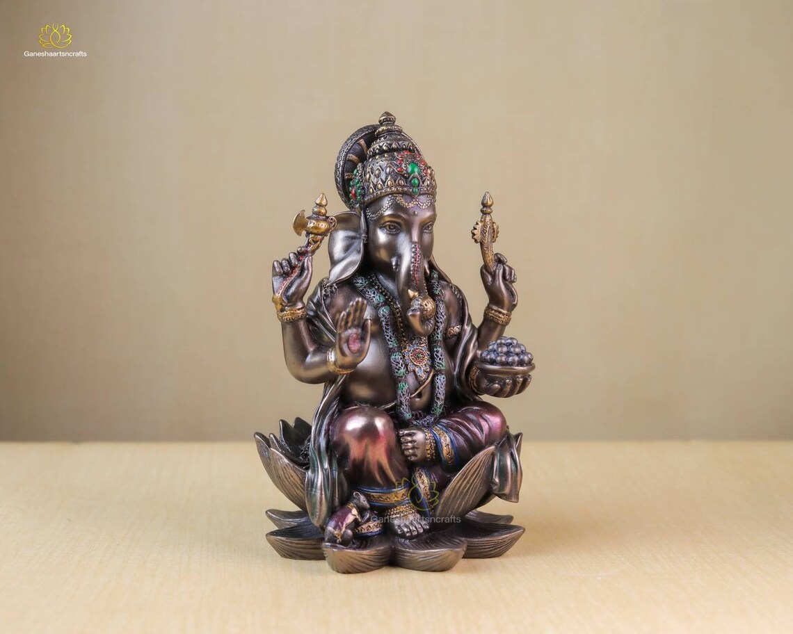 Ganesh Statue Lord Ganesha Sitting Ganesha Bronze | Etsy