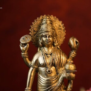 Dhanvantari Statue Lord Brass Dhanwantri God of Ayurveda Hindu God of ...