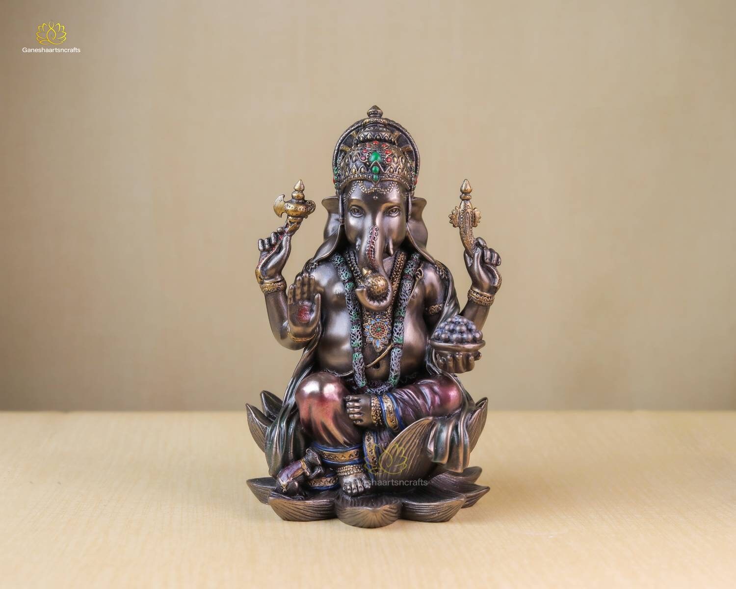 Ganesh Statue Lord Ganesha Sitting Ganesha Bronze - Etsy