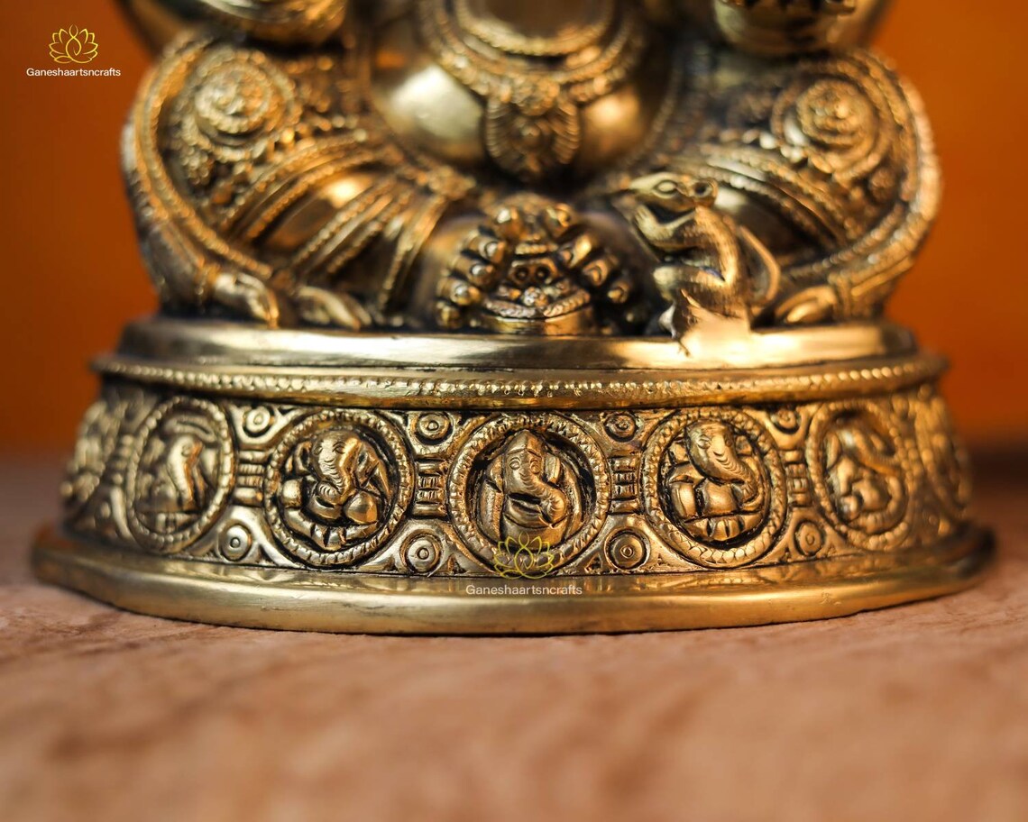 Ganesh Statue Lord Ganesha Brass Ganesha Sitting Ganesha - Etsy