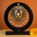 Sun Bell Wooden Base Surya Idol Brass Bell of Sun the Sun God Lord ...