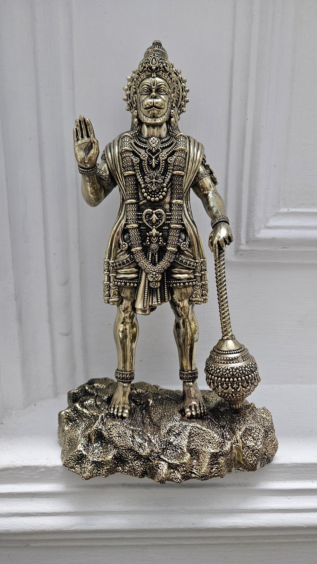 Brass Hanuman Statue | 11 Inch Super-fine Light Weight Hanuman | Ajni ...