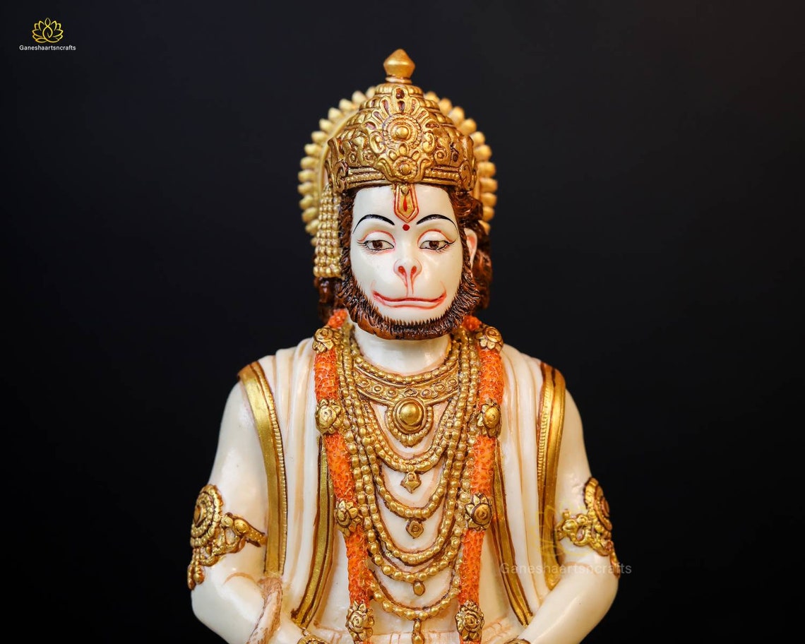 Hanuman Statue Lord Hanuman God of Strength Sitting - Etsy