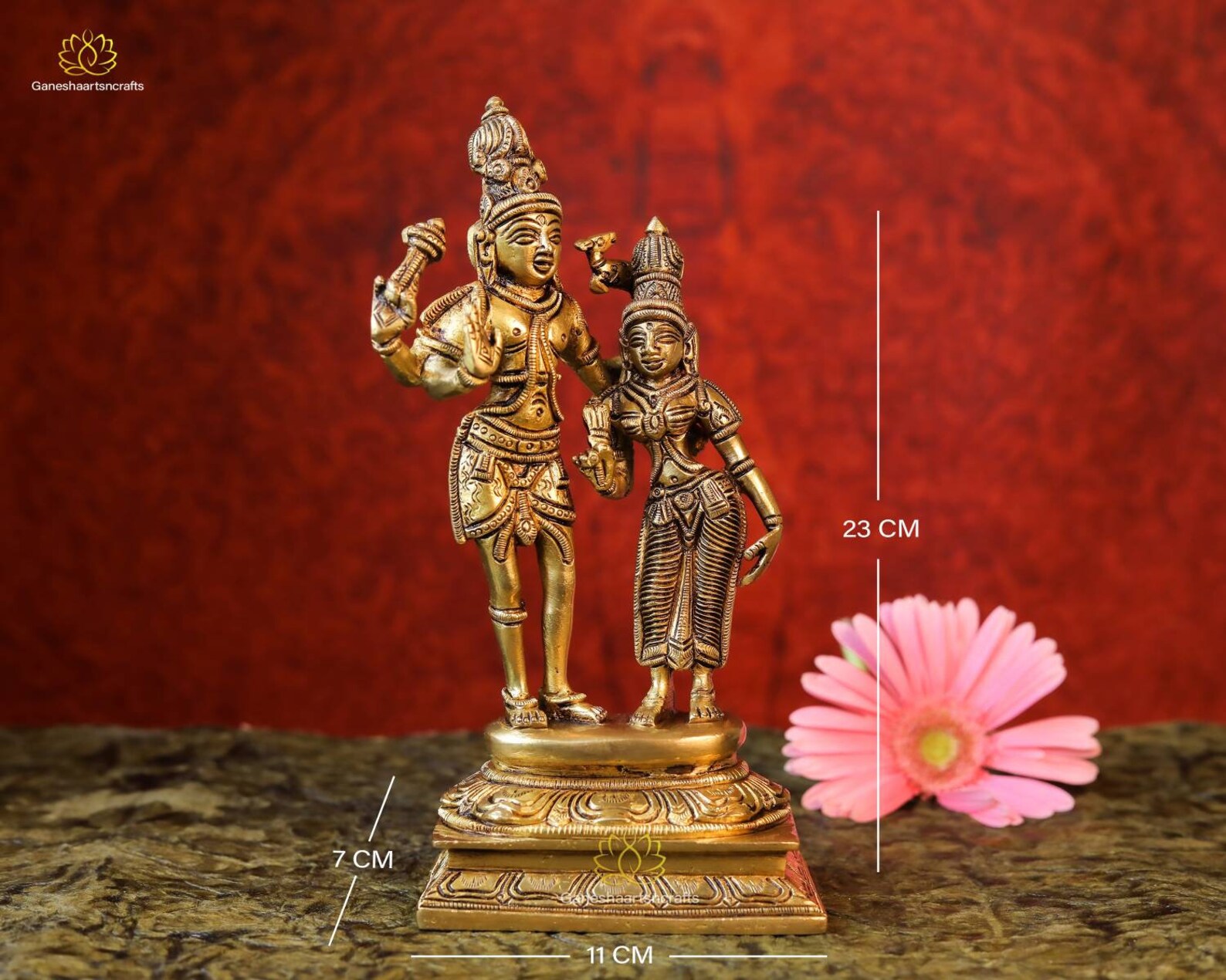 Shiva Parvati Statue Brass Dancing Shiva Parvati Hindu God | Etsy