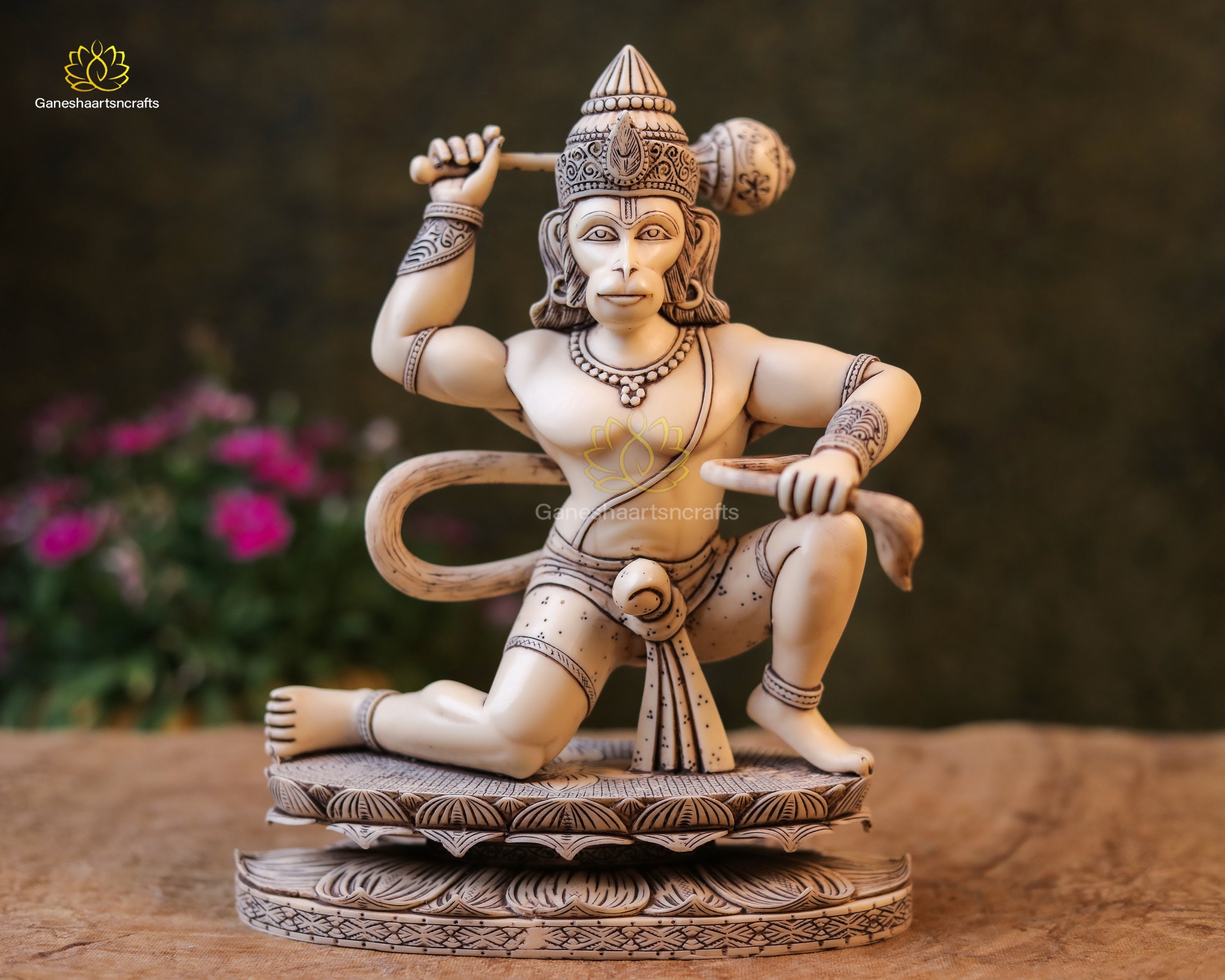 Lord Hanuman Statue Cultured Marble Hanuman Idol - Etsy