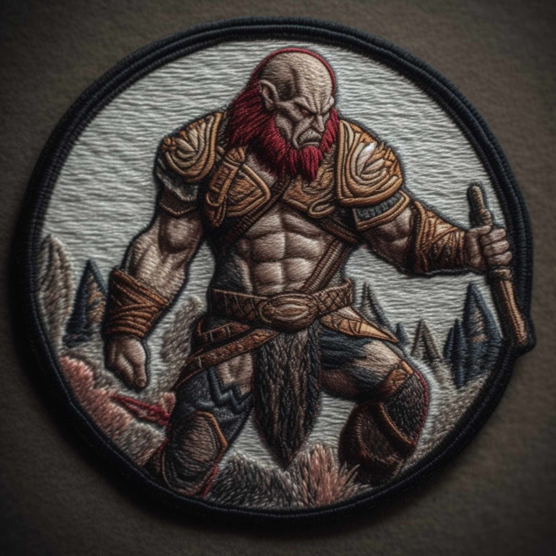 Fantasy Warrior Patch Embroidered Iron-on/sew-on Applique - Etsy