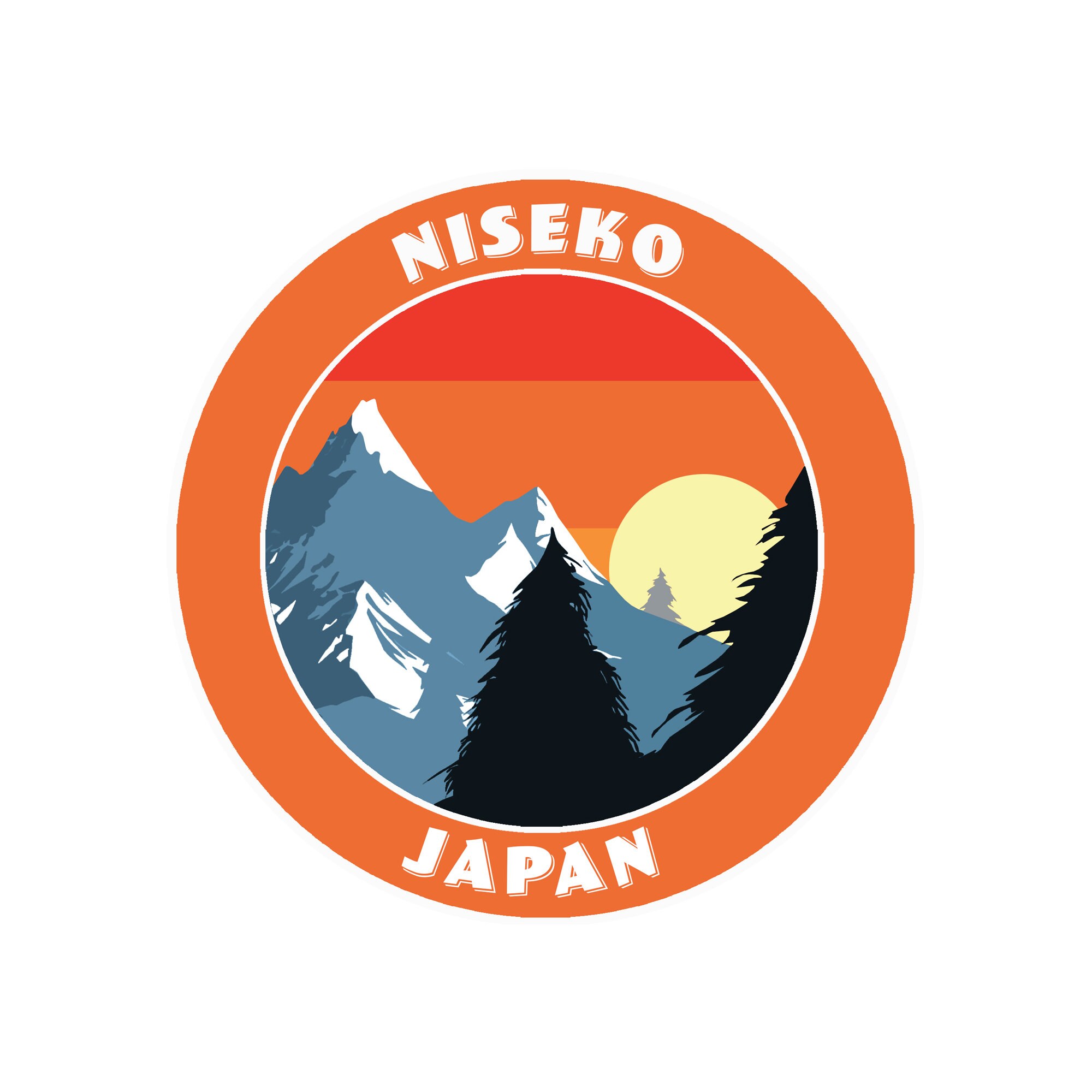 Niseko Japan 3.5 Vinyl Decal Sticker for Jeep Car | Etsy