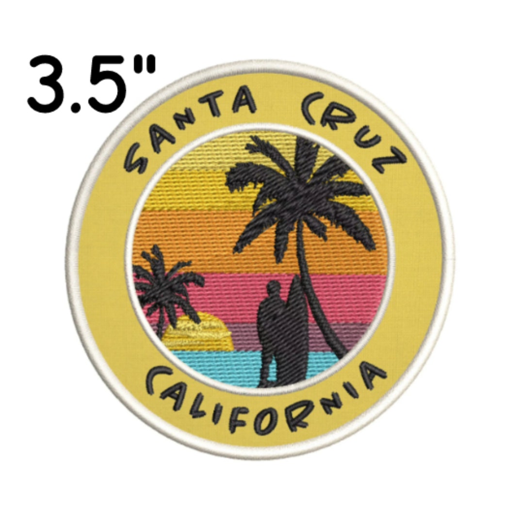 Santa Cruz California Palm Trees Sunset Patch 3.5 - Etsy