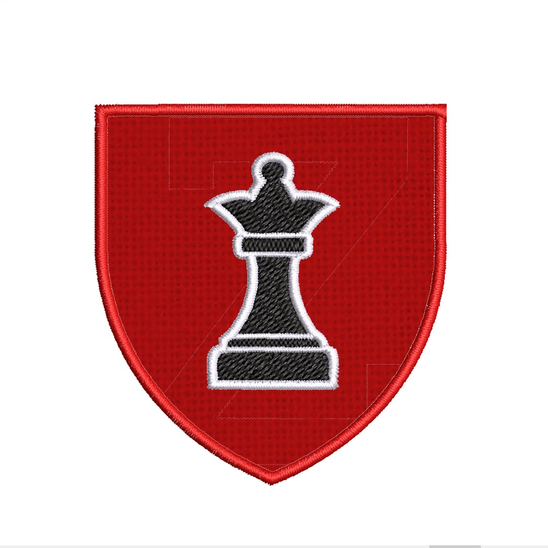 Black Queen Chess Piece Patch Embroidered Iron-on/sew-on Applique ...