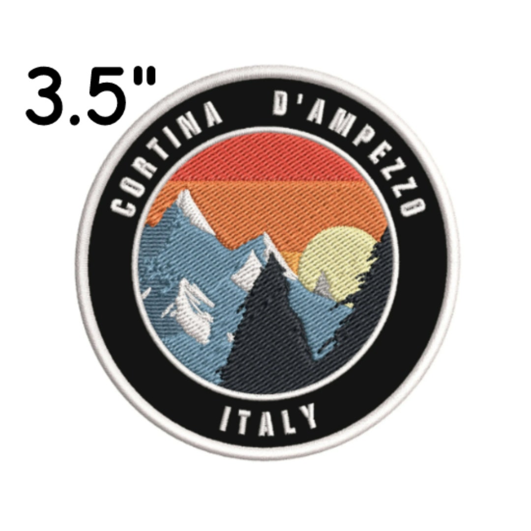 Cortina D'ampezzo Italy Ski Resort Patch 3.5 Embroidered DIY Iron-on ...