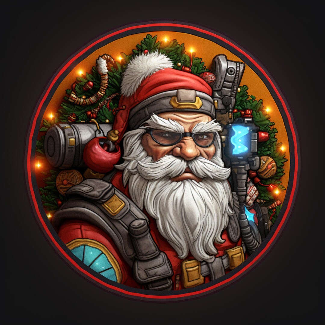 Santa Claus Patch Embroidered Iron-on/sew-on Applique Clothing Vest Backpack Costume Jacket ...