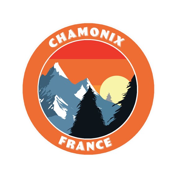 Chamonix France 3.5 Vinyl Decal Sticker for Jeep Car | Etsy