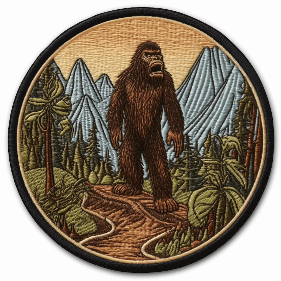Sasquatch Patch Embroidered Iron-on/sew-on Applique Clothing Vest ...