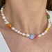 Flower Necklace Beaded Necklaces Multi Color Necklace - Etsy