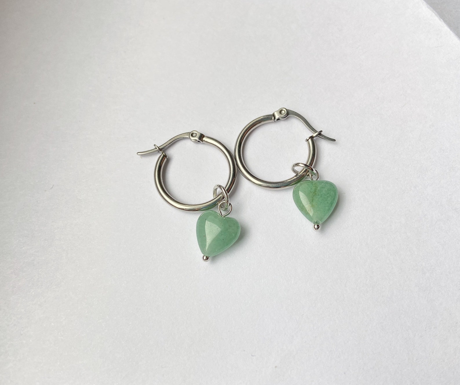 Dangle earrings titanium earrings silver hoop earrings | Etsy