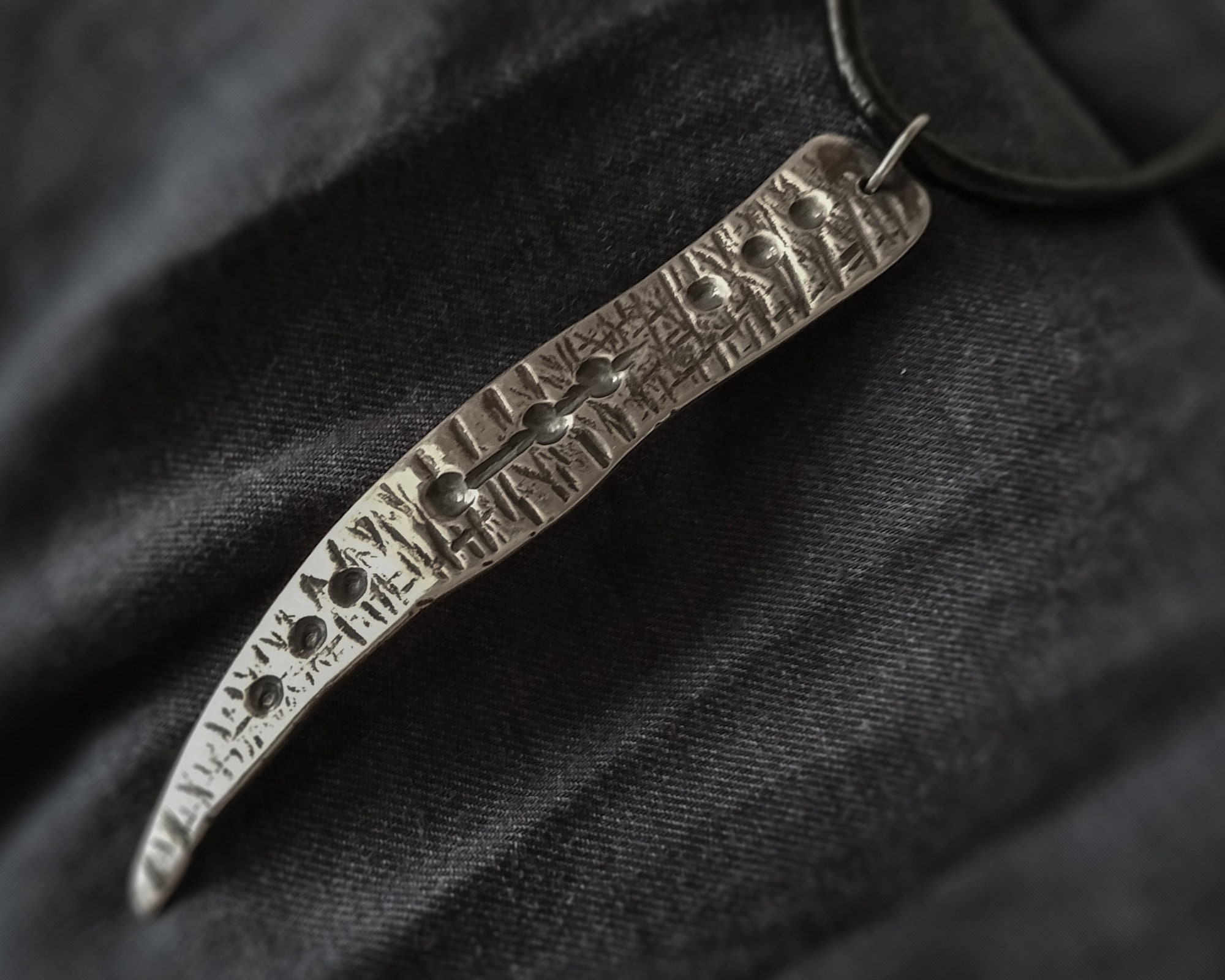 Large Solid Fine Silver Gothic Jewellery Pendant and Necklace - Etsy UK