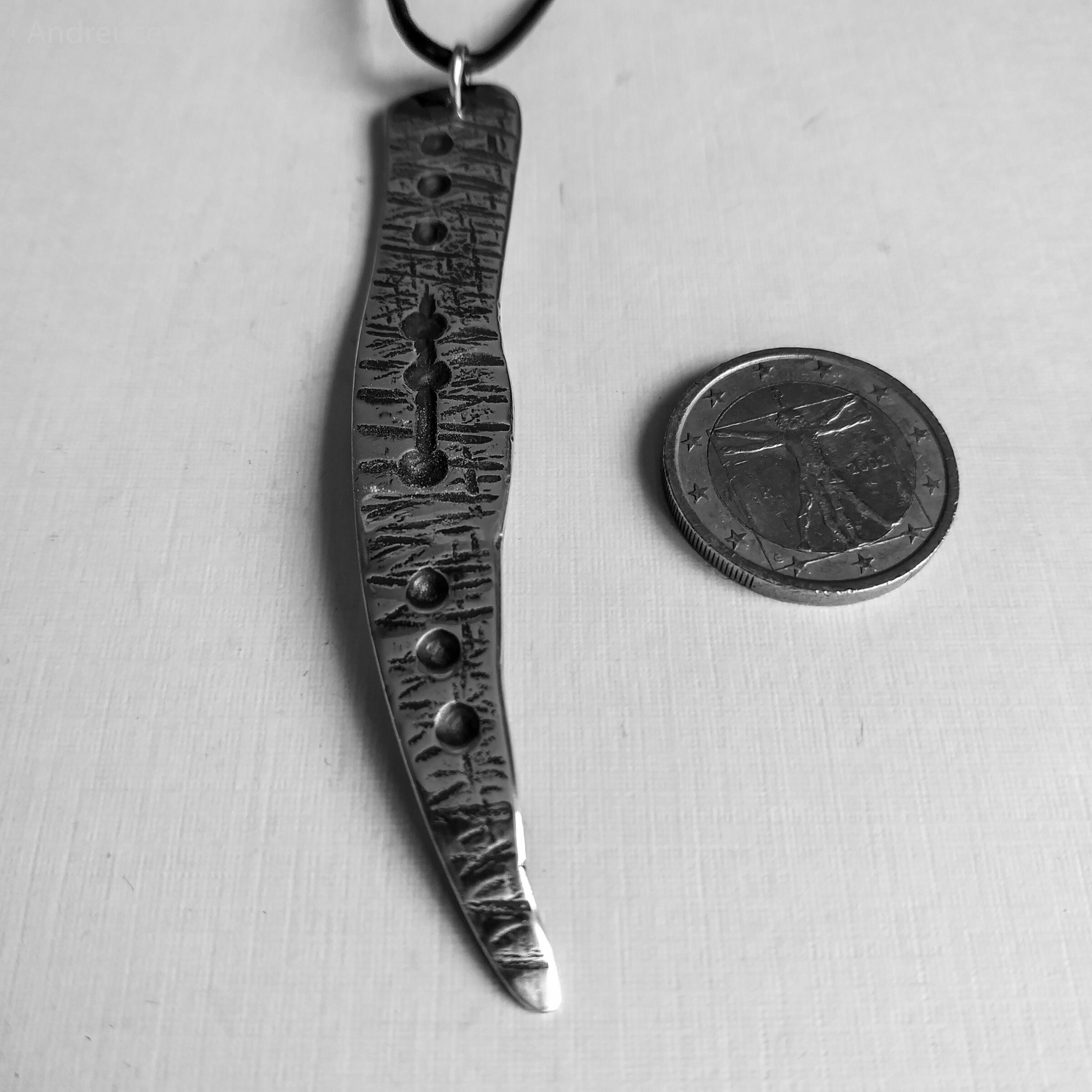 Large Solid Fine Silver Gothic Jewellery Pendant and Necklace - Etsy UK