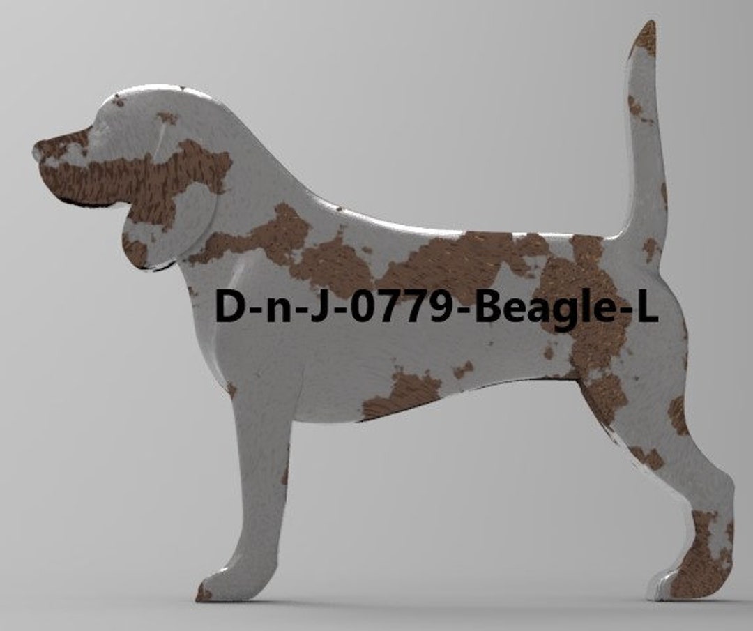 Modèles 3d Stl, Stl, Modèle CNC, Beagle, Chien, D-n-J-0779-Beagle-L1 ...