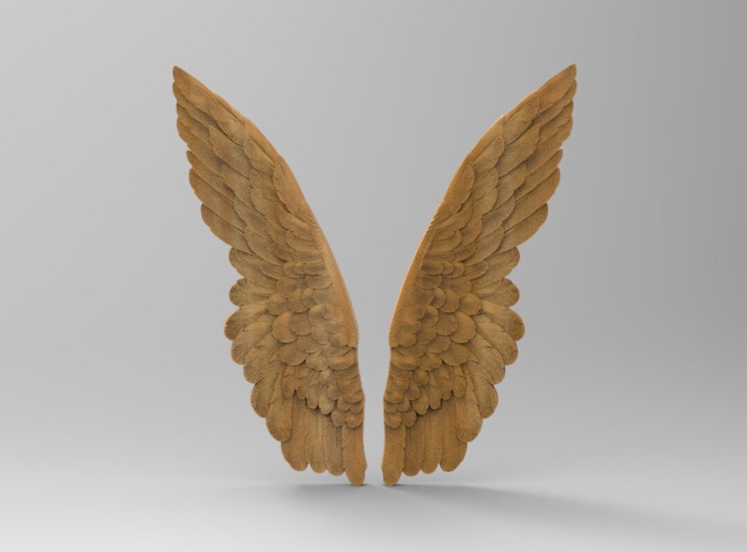 3d Stl Models, Angel Wings, D-n-j-0218-0219-left-right-angel Win - Etsy