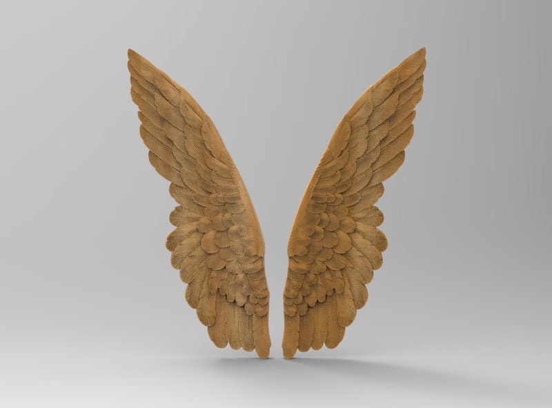 3d Stl Models, Angel Wings, D-n-j-0218-0219-left-right-angel Win - Etsy