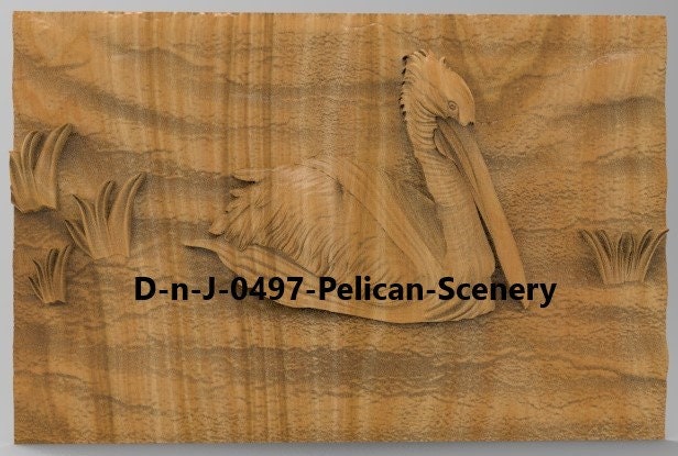 3d Stl Models, CNC Model, Pelican Swiming, D-n-j-0497-pelican Scenery ...