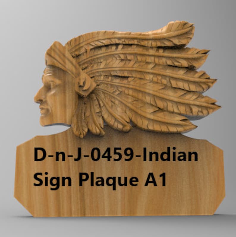 3d Stl 2d Dxf-svg 3 Indian Head Plaques D-n-j-0457-0458-0459-indian ...