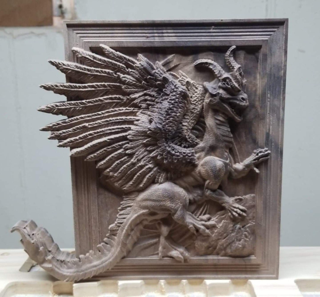 Modèles 3D, Stl, Modèle CNC, Dragon, D-n-J-0781-Dragon-1 - Etsy France