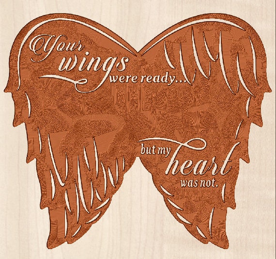 2d Modelos Dxf Modelo CNC Alas de Ángel Muerte Memorial | Etsy México