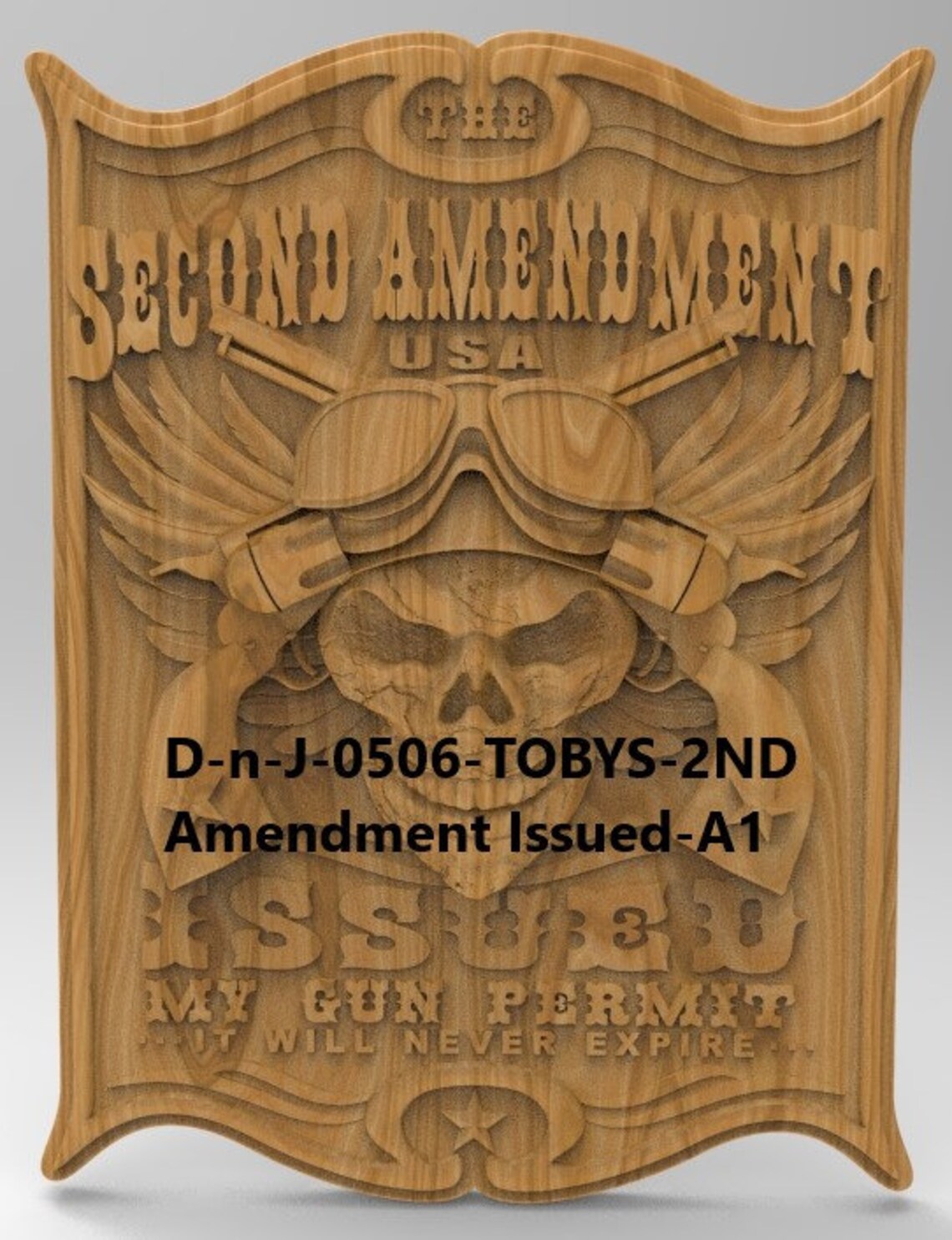 3d Stl Models, CNC Model, 2ND Amendment Emblem, D-n-j-0506-tobys-2nd ...