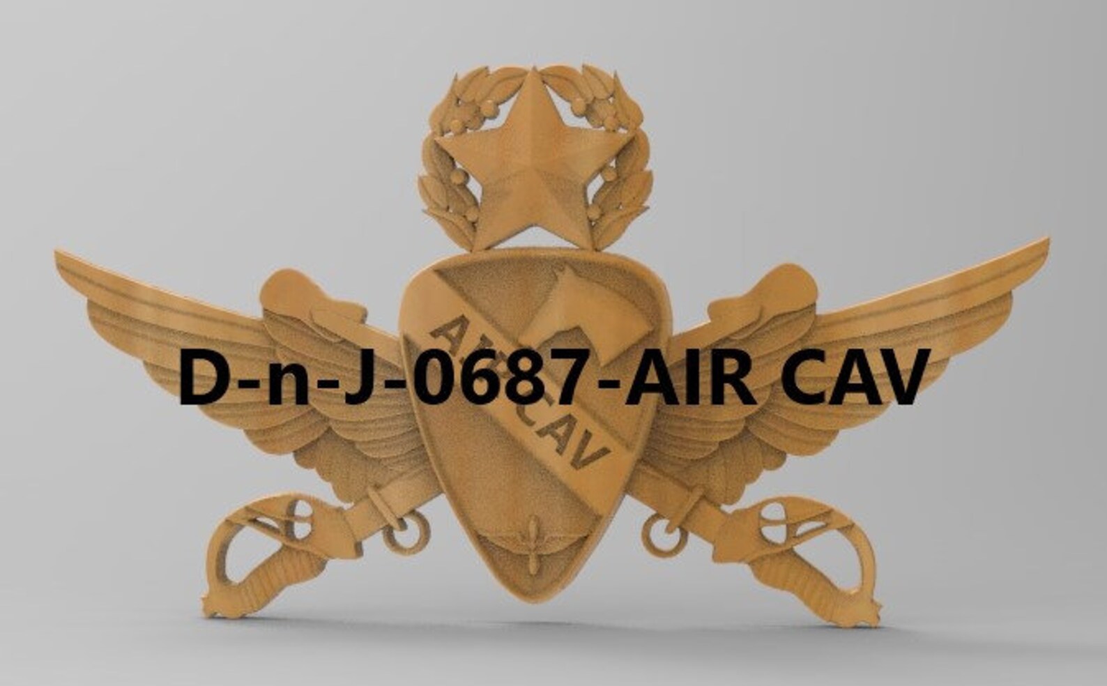 3d Stl Models, CNC Model, Military, Army 1st Air Cav - D-n-j=0687-air ...