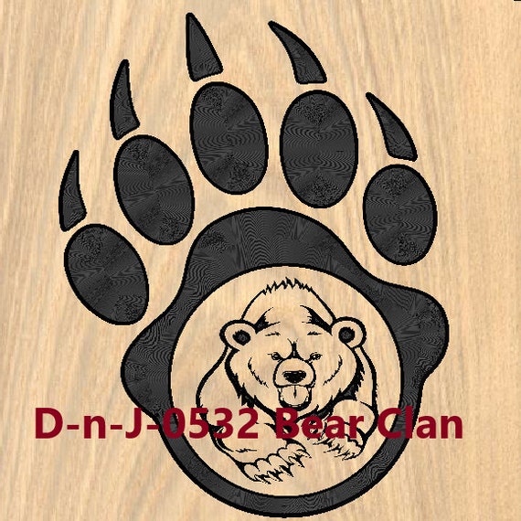 Native American Bear Paw Print