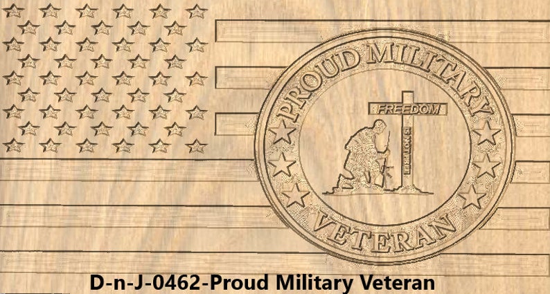 2.5d, Dxf, CNC Model, Veterans, Military, D-n-j-0462-proud Military ...