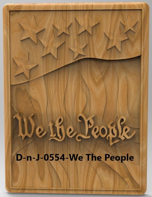 3d Stl Models, CNC Model, US Flag, We the People, United States Model ...