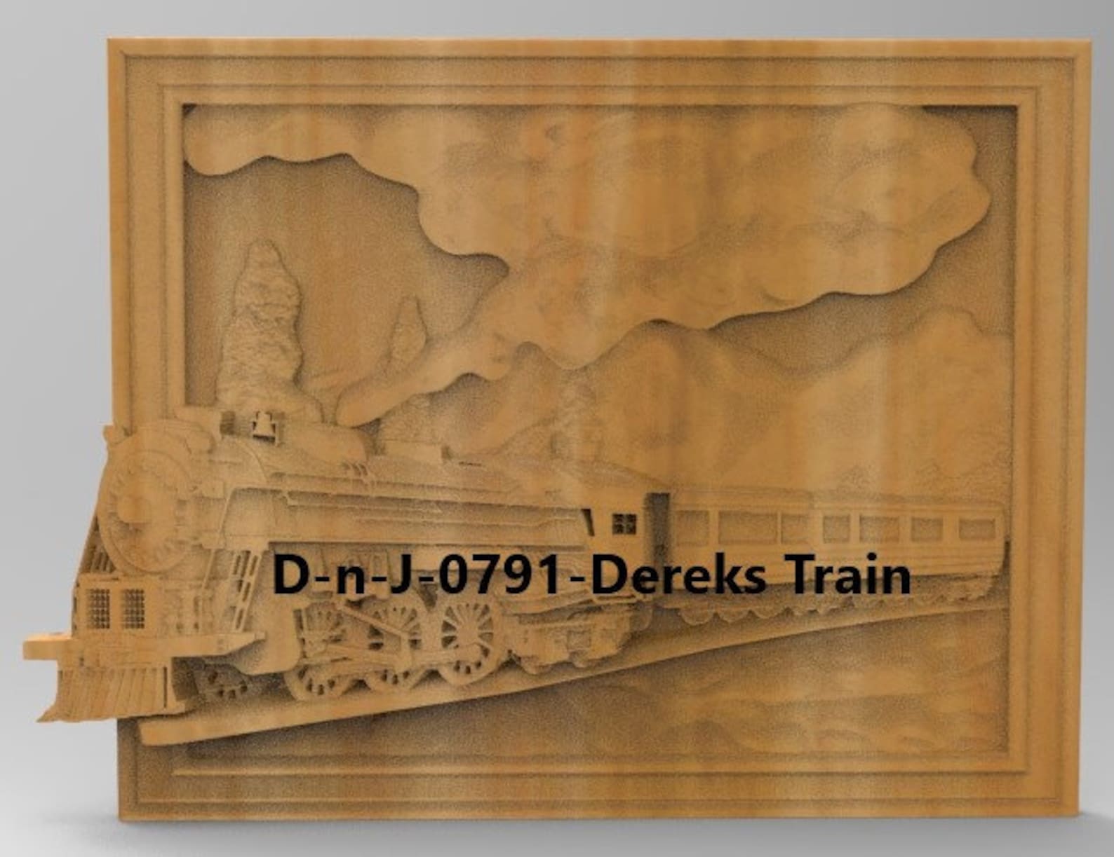 3d Stl Models, CNC Model, Train, Steam Train, D-n-j-0791-dereks Train ...