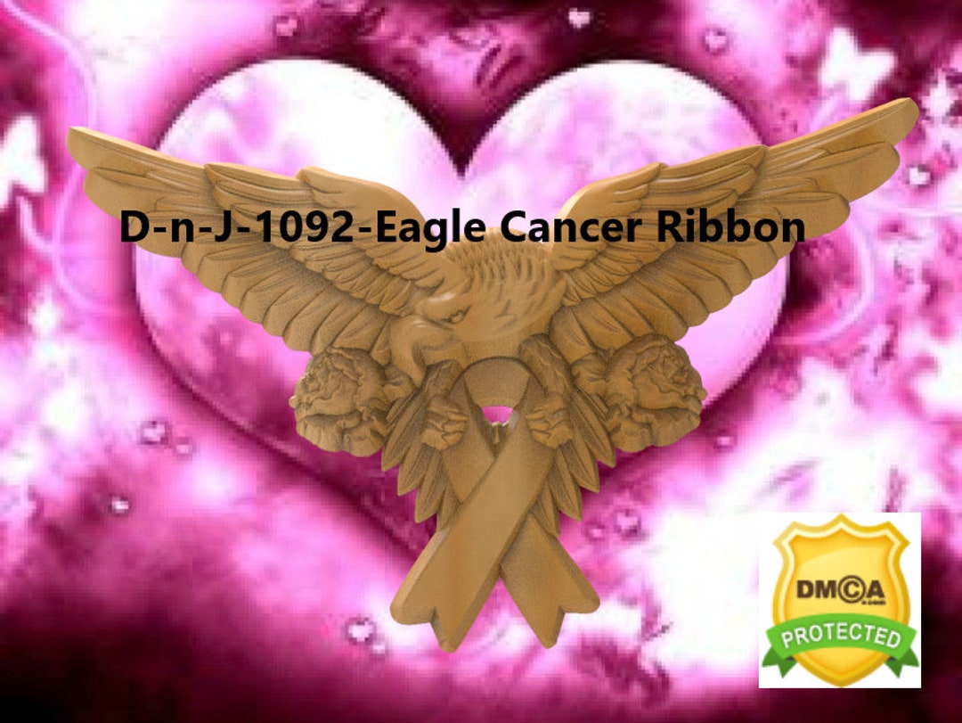 3d Stl Models,cancer Awareness, Cancer Ribbon, 2.5d, 3d, Stl/dxf, Cnc,d ...
