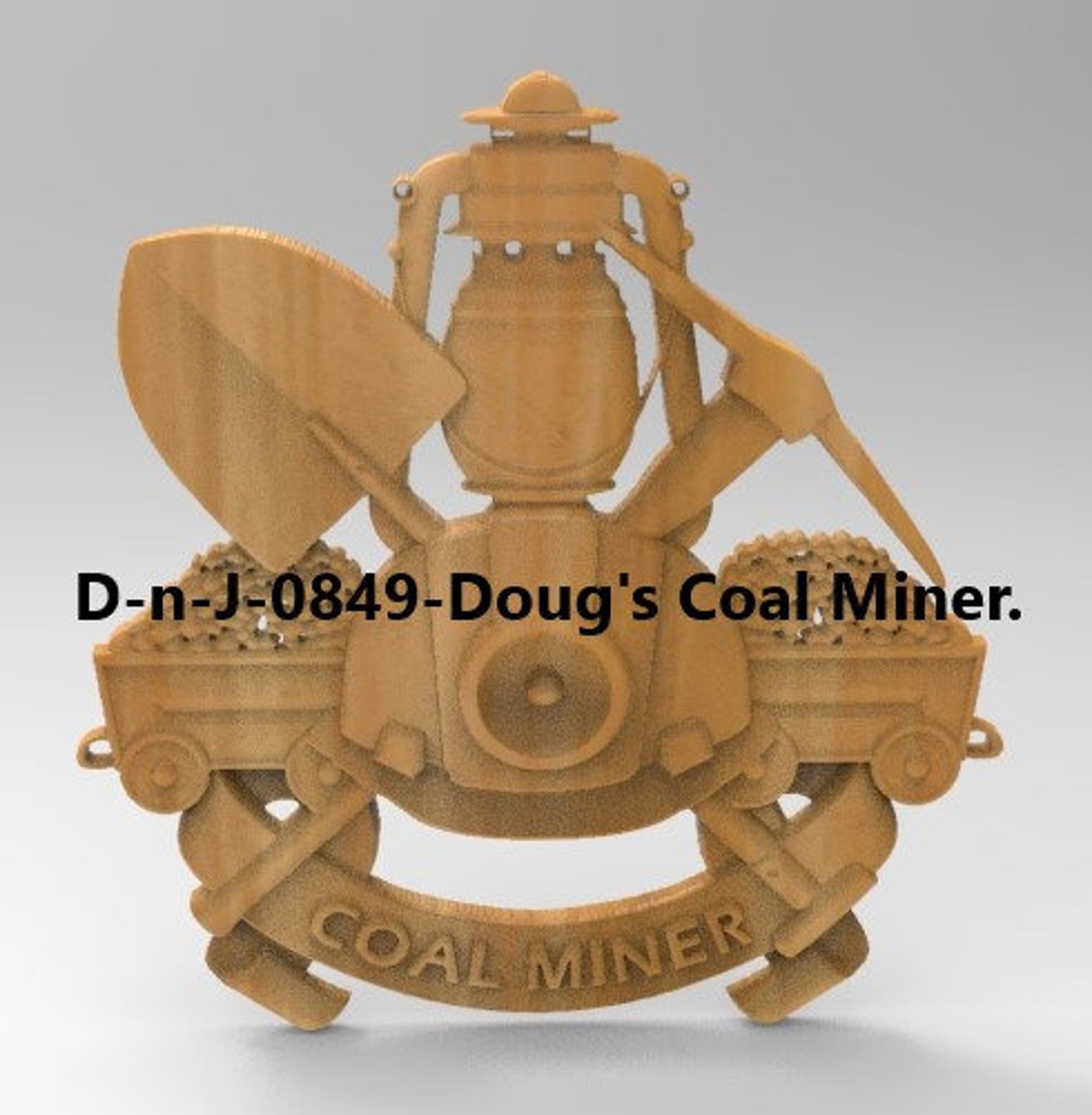 3d Stl Models, CNC Model, Virginia, Coal Miner, D-n-j-0849-dougs Coal ...