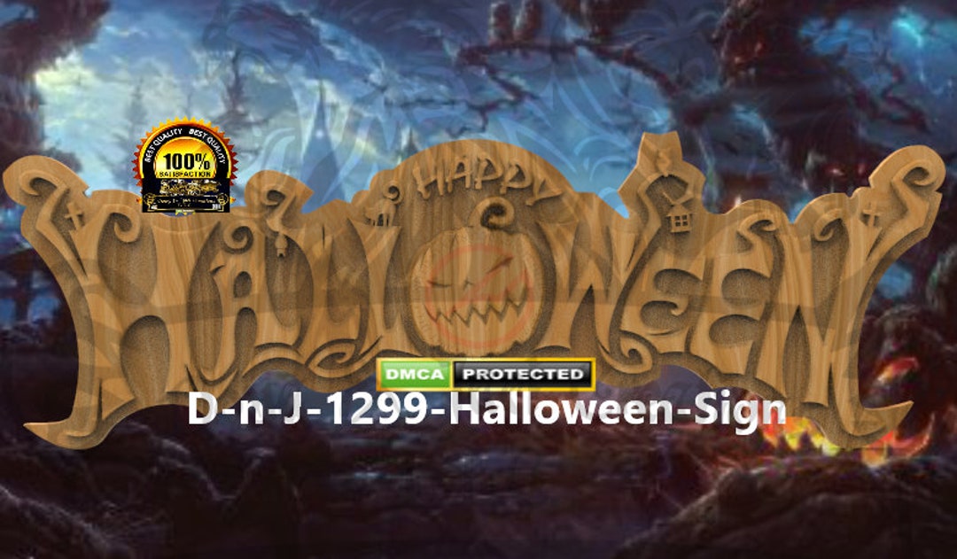 3d Stl Models, Halloween Sign, Model, Stl, CNC Model, D-n-j-1299 ...