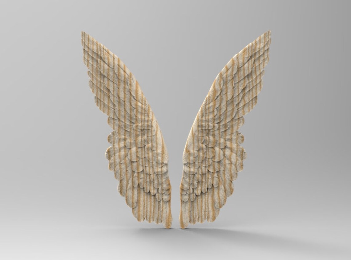 3d Stl Models Angel Wings D-n-j-0218-0219-left-right-angel - Etsy