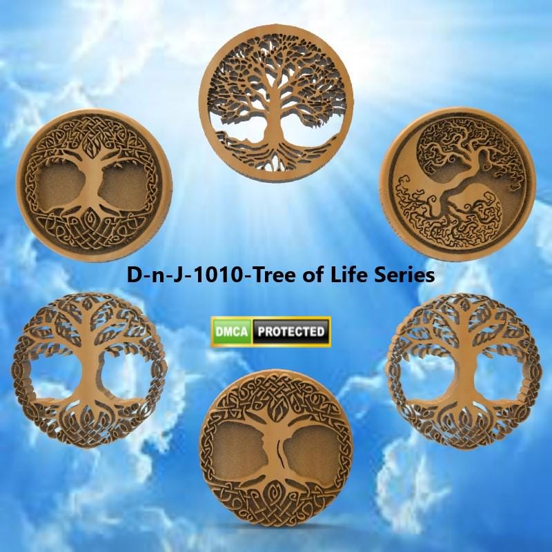 3d Stl Models, 6-trees of Life Series, D-n-j-1010-tree of Life Series ...