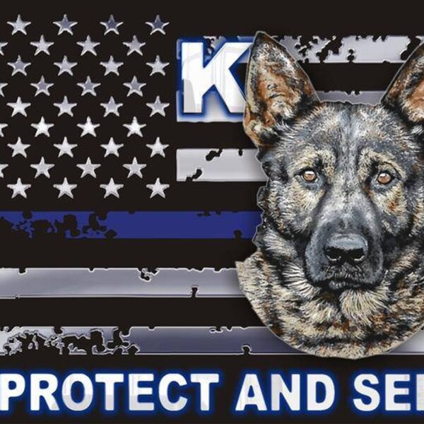 Police Flag Dxf - Etsy