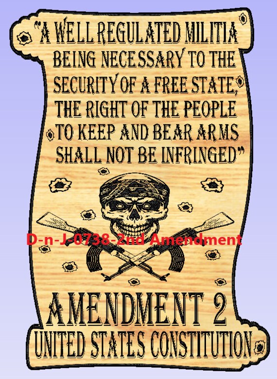 2d 2nd Amendment Design Emblems D-n-j-0738-0744-2nd | Etsy