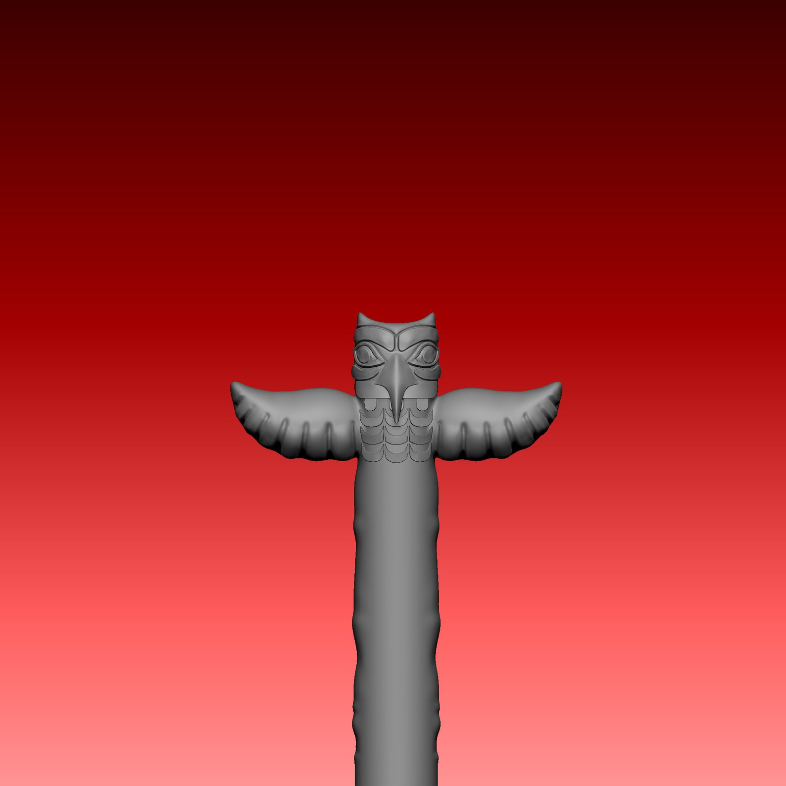3d Stl Models, Totem Pole-1, Native American, D-n-j-1035-totem Pole-1 ...