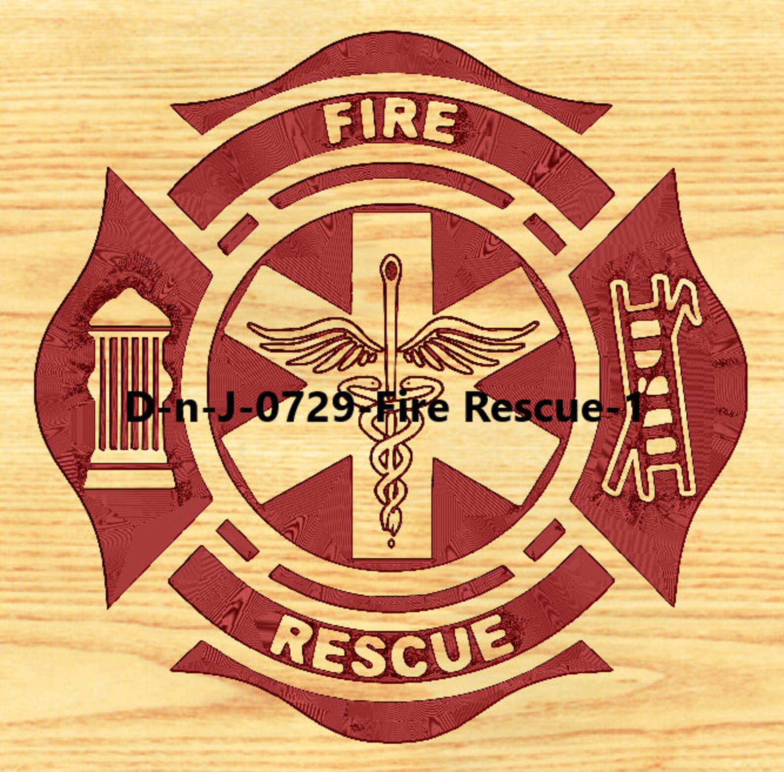 2d Dxf Svg, CNC Model, Fire Rescue, First Responder, D-n-j-0729-fire ...